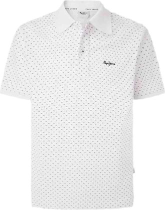 Pepe Jeans London Homme, Tops, Blanc, Taille: 2XL Polo à Manches Courtes