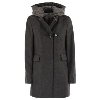 Fay Wollmischung Parka - - Coats - Damen - Grau - S