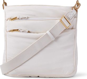 Amazon Essentials Damen Schlanke Nylon-Umh&auml;ngetasche, Creme, Einheitsgr&ouml;&szlig;e