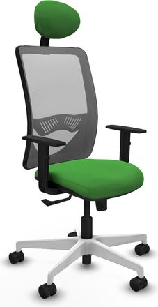 Piqueras y Crespo Moderner B&uuml;rostuhl Zulema mit 1D-Armlehnen, h&ouml;henverstellbarer Lendenwirbelst&uuml;tze und festem Kopfteil, ausgestattet mit Sincro 3 Positionen und Schnei