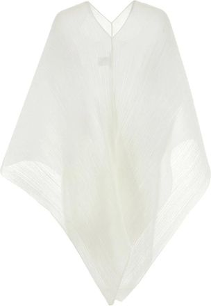 Issey Miyake Femme, Vestes, Blanc, Taille: ONE Size Basic Madame-T Small Stole
