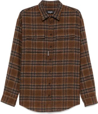Dsquared2 Hemd mit Karomuster - Braun