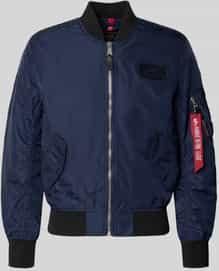 Alpha Industries Regular Fit Bomberjacke mit Logo-Patch