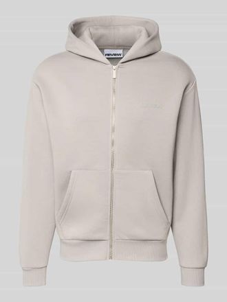 Review Regular Fit Sweatjacke mit K&auml;nguru-Tasche