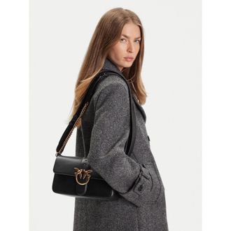 Pinko Handtasche PINKO Love One Classic Slouchy Fl PE 25 PLTT 104524 A0QO Schwarz