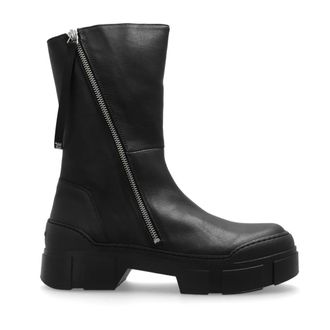 Vic Mati&eacute; Leder Plateau-Stiefeletten - - Shoes - Damen - Schwarzk - 36 EU