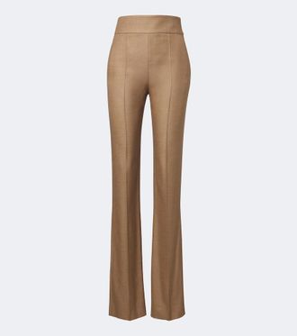 Valentino Gerade Hose aus einem Seiden- und Wollgemisch