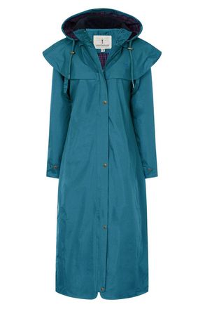 Lighthouse Outback - Damen Regenmantel - lang - wasserdicht - Sattes Meerblau - 38