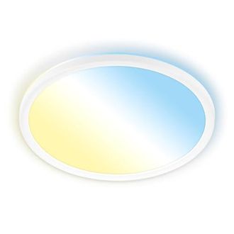 Briloner Panneau LED, classe &eacute;nerg&eacute;tique A, 11W &agrave; 2400lm, 50.000h &eacute;clairage, plat, CCT, lumi&egrave;re indirecte, dalle led, panneau plafond, plafonnier, lustre salon