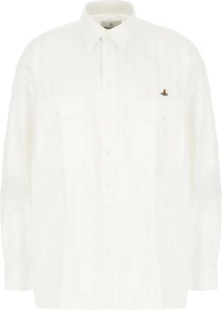 Vivienne Westwood Homme, Chemises, Blanc, Taille: S Chemise &agrave; rayures