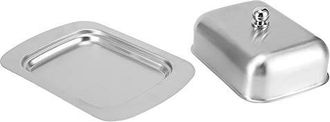 Generic Taidda Beurrier en Acier Inoxydable &agrave; Double Isolation pour Garder le Beurre Frais sur la Table ou le R&eacute;frig&eacute;rateur, Essentiel de Cuisine pour la Mais