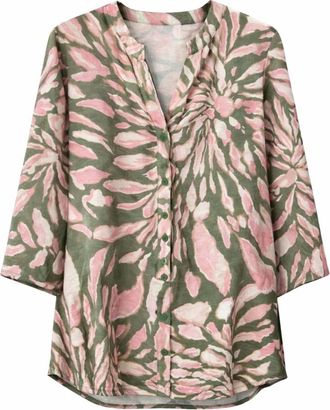 2-Biz Femme, Blouses et Chemises, Multicolore, Taille: 46 FR Chemise &agrave; fleurs