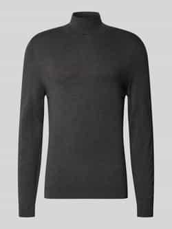 Mc Neal Slim Fit Rollkragenpullover aus Viskose-Mix