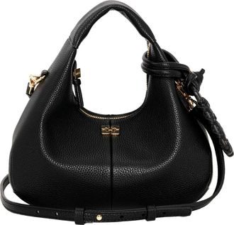 Ganni Femme, Sacs, Noir, Taille: ONE Size Mini Sac Hobo