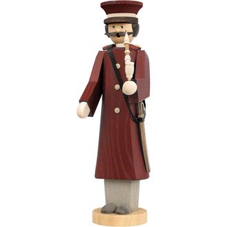 Seiffener Volkskunst | R&auml;uchermann aus dem Erzgebirge Die Langen | R&auml;ucherfigur 30 cm | R&auml;ucherm&auml;nnchen erzgebirgisches Original | 12705 | Hauptmann