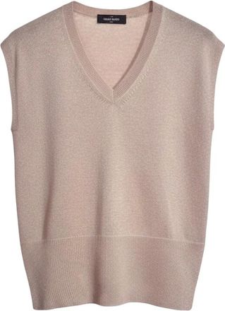Gran Sasso Femme, Pulls, Rose, Taille: 36 FR 58201 V-neck Tricots