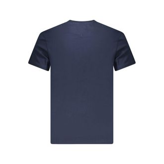Tommy Hilfiger Logo-Embroidered Cotton T-Shirt - Blue