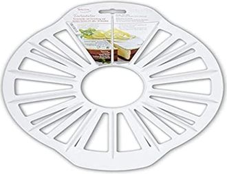 Städter 14 oder 18 Stücke Torteneinteiler 14/18 Teile, Kunststoff, weiß, 27.5 cm, 498075, 27,5cm