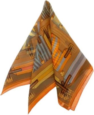 Herm&egrave;s Pre-owned Les Sangles Handkerchief - - Pre-owned - Damen - Braun - ONE SIZE