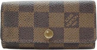 Louis Vuitton Porte-cl&eacute;s Multicl&eacute;s 4 rangs Damier Ebene Pre-owned - Femme - Pre-owned - Brun - Taille: ONE Size