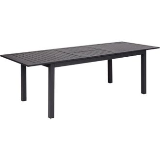Beliani Beliani - Table de Jardin &agrave; Rallonge 180/240 x 90 cm en Aluminium Meubles dExt&eacute;rieur Gris Fonc&eacute; Skaloma