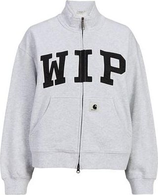 Carhartt Work in Progress Sweat &agrave; col montant zipp&eacute; en coton m&eacute;lang&eacute;