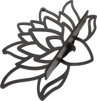 Happyyami NUOBESTY Lotus Holz Wandregal Schwebend Hohles Lotusblumen Eckregal Dekoratives Schlafzimmer und Wohnzimmerregal Platzsparend und Vielseitig f&uuml;r Kerze