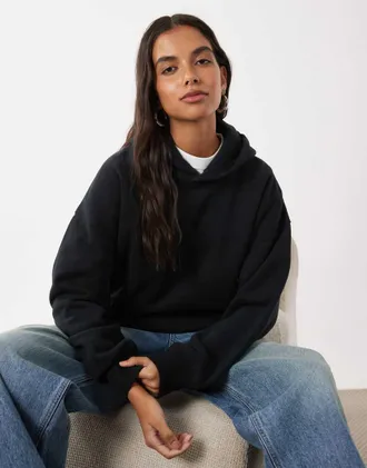 Abercrombie & Fitch hoodie oversize noir
