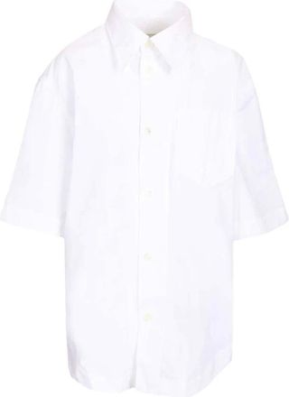 Ami Homme, Chemises, Blanc, Taille: M Chemise &agrave; Manches Courtes