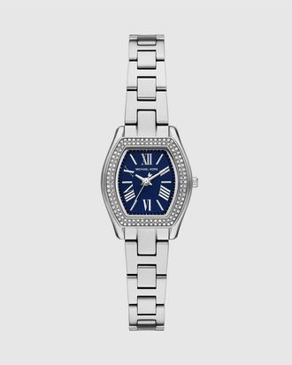 Michael Kors Chelsea Dreizeigeruhr aus Edelstahl in Silber