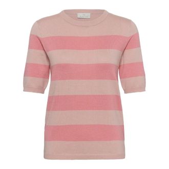 Kaffe Maille &agrave; col rond - Femme - Pulls - Rose - Taille: 36 FR