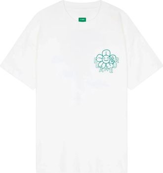 Flaneur Fl&acirc;neur, Homme, Tops, Blanc, Taille: M T-Shirt Fleur Joyeuse