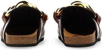 J.W.Anderson Chain Leather Mule Sandal - Brown