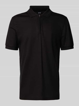 HUGO BOSS Regular Fit Poloshirt aus Baumwoll-Lyocell-Mix Modell H-PARAS 70