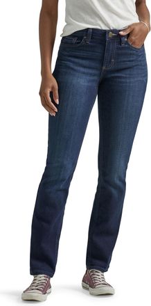 Lee Damen Legendary Mid Rise Straight Leg Jeans, Nachtschatten (Nightshade), 46 Kurze Schlauch