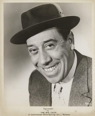 Fabulous Poster Plakat Fernandel Vintage Schauspieler Englisch Poster Schwarz-Wei&szlig;