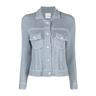 Barrie Cardigan Vauero - - Knitwear - Damen - Blau - XS
