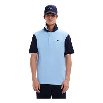 Eden Park Homme, Tops, Bleu, Taille: 3XL T-Shirt en Coton à Manches Courtes