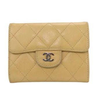Chanel Porte-monnaie / &Eacute;tui &agrave; monnaie Pre-owned - Femme - Pre-owned - Beige - Taille: ONE Size