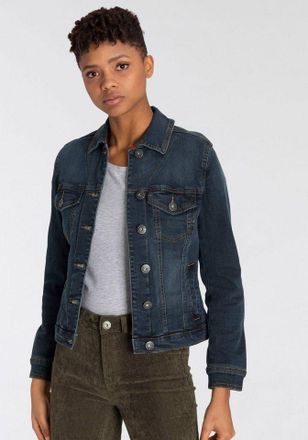 Arizona Jeansjacke aus Baumwollmischung, figurbetont, in Stretch-Qualit&auml;t