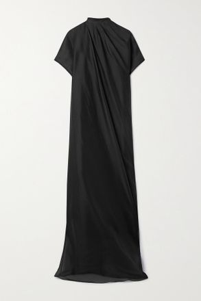 Khaite Essie Robe Aus Seidenorganza Mit Raffungen - Schwarz