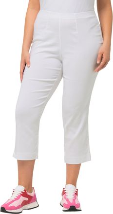 Ulla Popken Damen große Größen Übergrößen Plus Size Bengalinhose, wadenlang, Elastikbund, Stretch