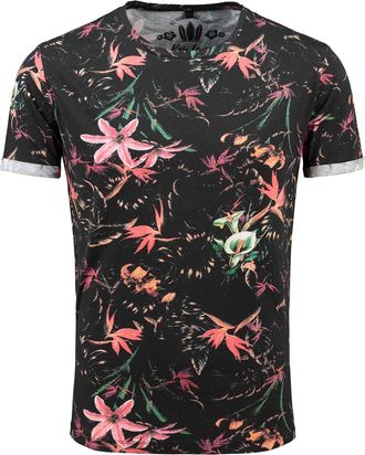 Key Largo Herren Jungles Round T-Shirt, Black (1100), XXL