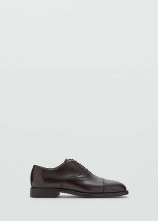 Mango Chaussures style richelieus cuir marron - Homme - 39 - MANGO MAN