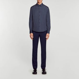 Sandro Chemise ajustée en coton stretch