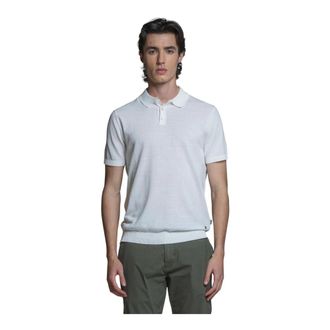 IMPURE Impure, Homme, Tops, Blanc, Taille: M Polo Tricot&eacute; Manches Courtes Boutonn&eacute;