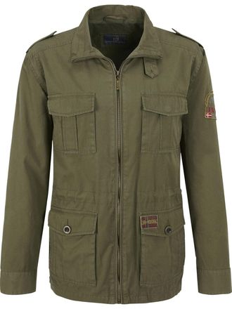 Jan Vanderstorm Herren Fieldjacket Bror Jacke Aus Reiner Baumwolle Mit Vier Taschen | Gro&szlig;e Gr&ouml;&szlig;en L-7xl oliv, 5XL (XXXXXL) - 72