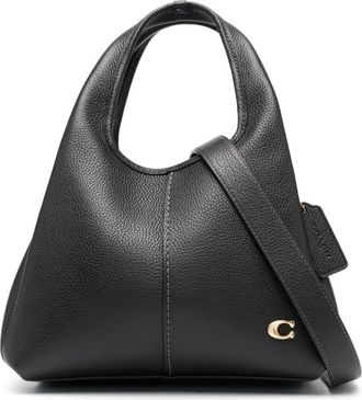 Coach Femme, Sacs, Noir, Taille: ONE Size Sac &agrave; main &agrave; poign&eacute;e sup&eacute;rieure en cuir de veau grain&eacute;
