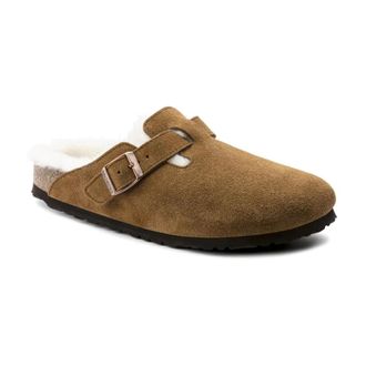 Birkenstock Femme, Chaussures, Brun, Taille: 41 EU Sabot en daim Boston