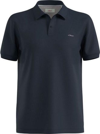 s.Oliver Poloshirt Poloshirt kurzarm, Piqué, Kragen, Knöpfe